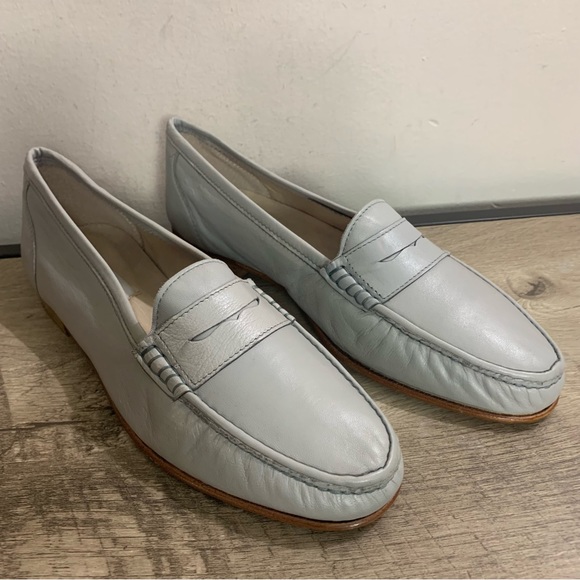 Mario Bruni | Shoes | Mens Mario Bruni Gray Calf Leather Slip On Penny ...